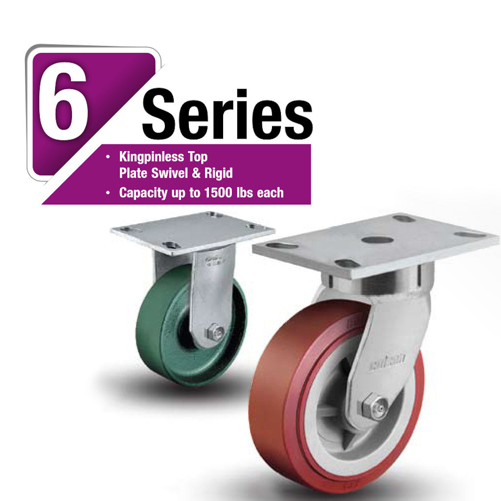 6 Series - Up to 1500lb Capacity – Casters of Oklahoma, Inc.